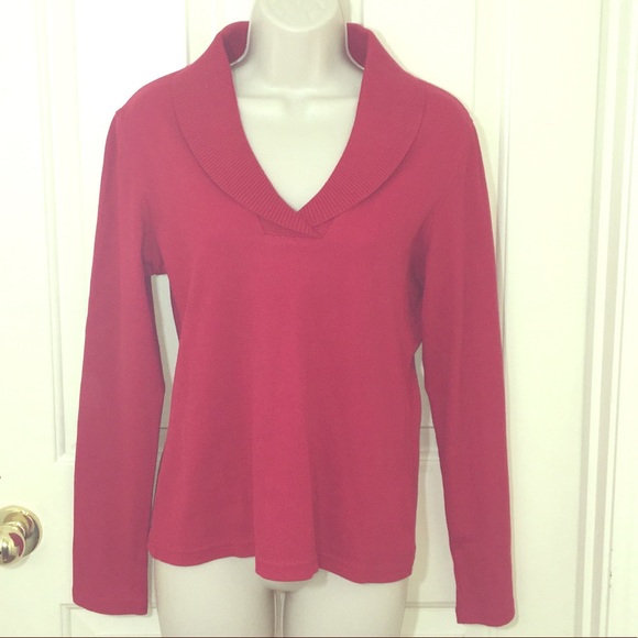Rafaella | Sweaters | Red Sweaterm | Poshmark